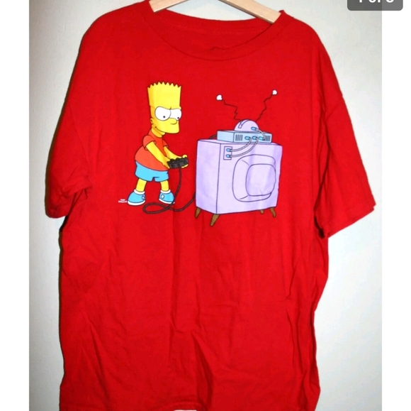 Simpsons | Shirts & Tops | The Simpsons Red Tee Featuring Bart Simpson ...